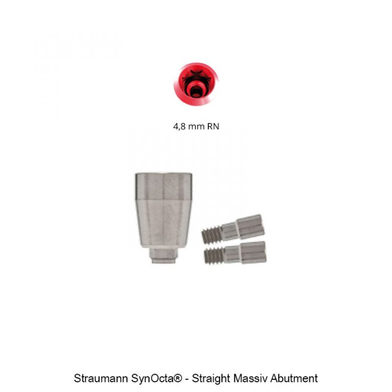 Nt-trading Straumann SynOcta® – Straight Massiv Abutment – Red – Doha ...
