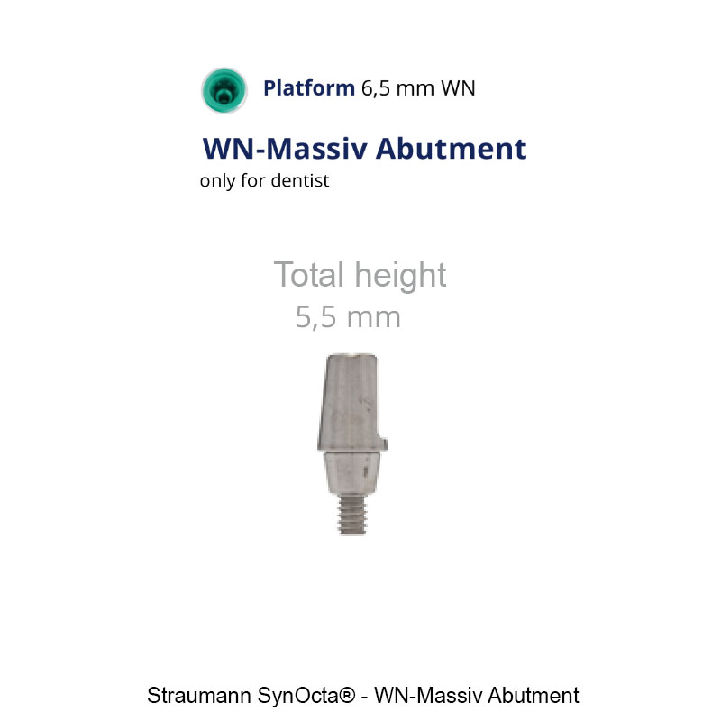 Nt-trading Straumann SynOcta® – WN-Massiv Abutment – Total height 5,5 ...