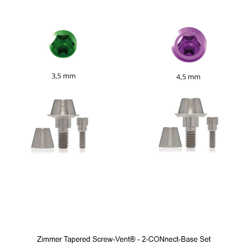 Nt-trading Zimmer Tapered Screw-Vent® – 2-CONnect-Base Set – Doha Medical