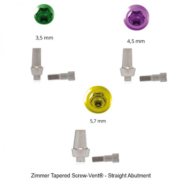 Nt-trading Zimmer Tapered Screw-Vent® – Straight Abutment – Doha Medical