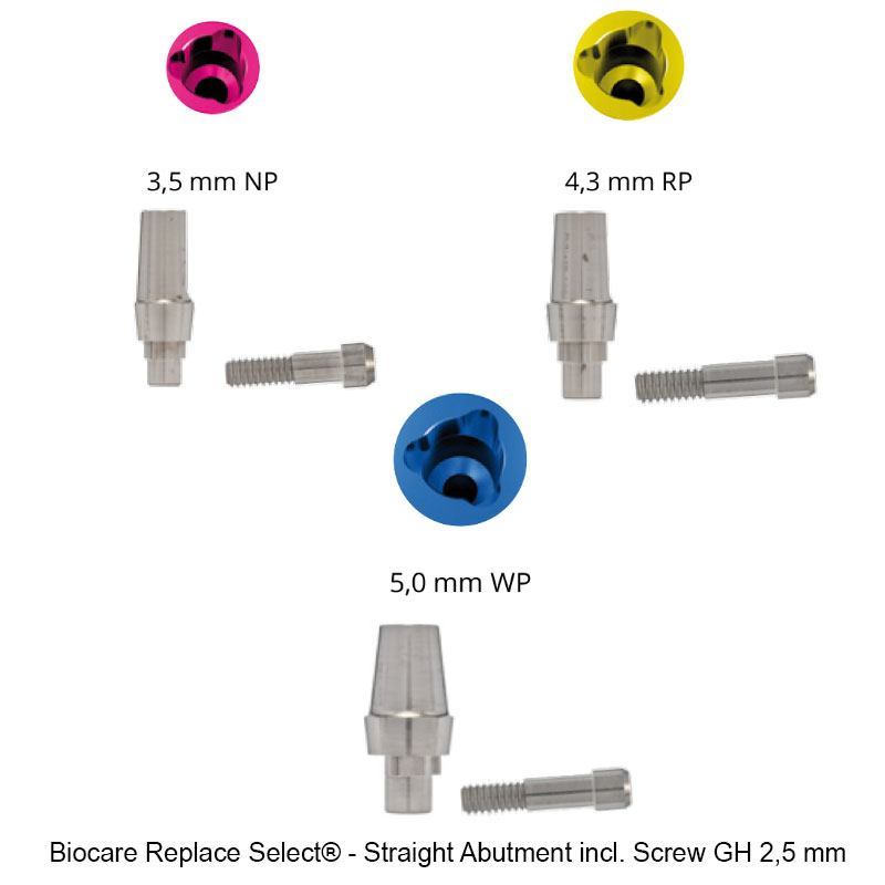 Nt-trading Dentsply-Friadent Frialit/Xive® – Straight Abutment GH 2,5 ...