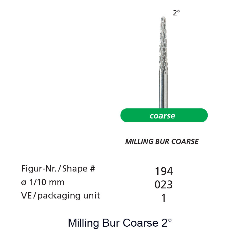 Milling Bur Coarse 2° – Doha Medical